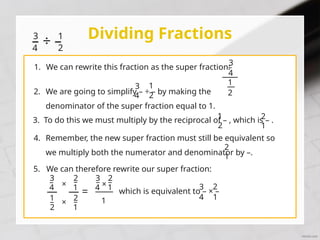 Lesson about Fraction: Multiplying and Dividing Fractions and Whole ...