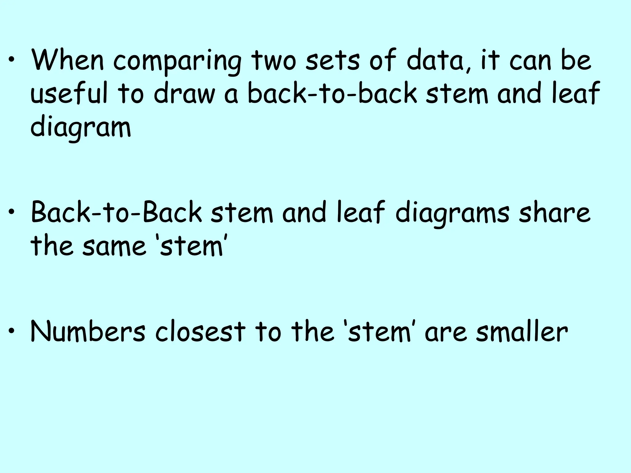 15.3 Back-to-back stem-and-leaf diagrams..ppt