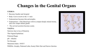Anatomical and Physiological Aspects of Menopause | PPTX