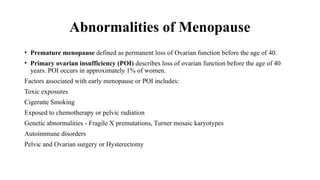 Anatomical and Physiological Aspects of Menopause | PPTX