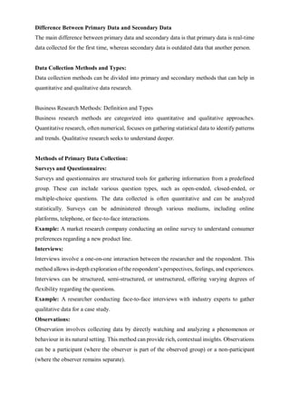 WHAT IS PRIMARY DATA AND PRIMARY DATA COLLECTION | PDF
