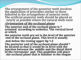 15. teeth arrangement posterior.ppt