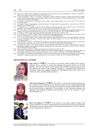 Intellectual mapping of the sign language role in deaf education ...