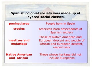 15.2 spanish and portuguese in the americas | PPT | Crime & Harmful ...