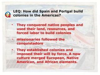 15.2 spanish and portuguese in the americas | PPT