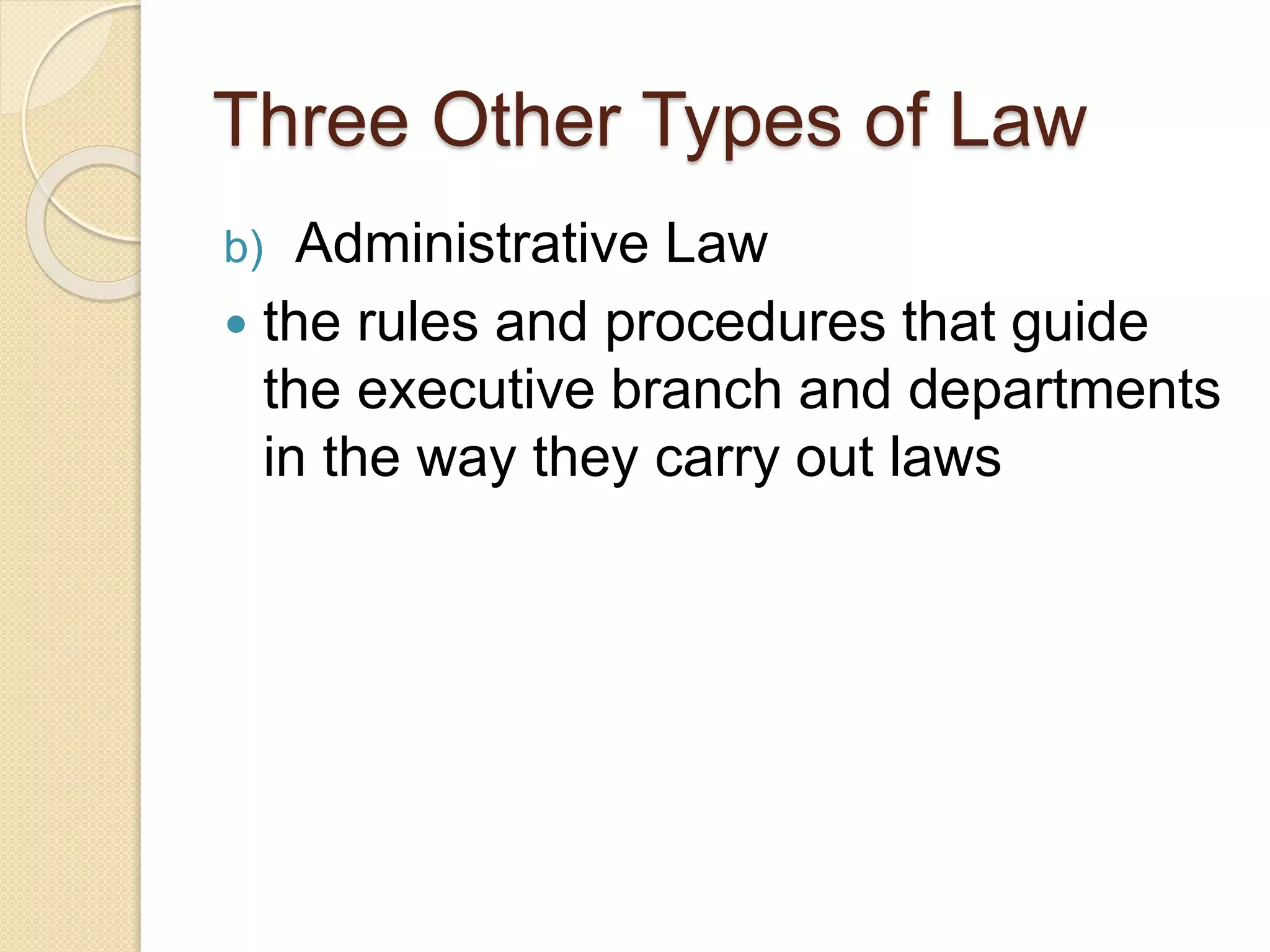 Types of Laws | PPTX