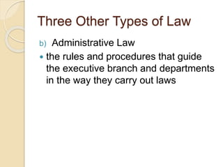 Types of Laws | PPTX