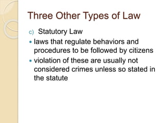 Types of Laws | PPTX