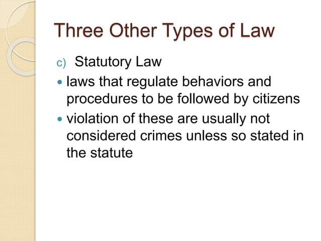Types of Laws | PPTX | Law