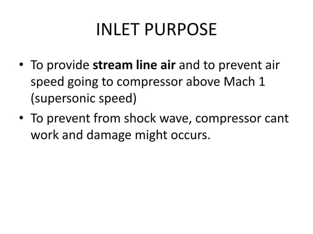 EASA Part 66 Module 15.3 : Inlet | PPTX | Physics | Science