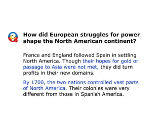 15.3 the struggle for north america | PPT