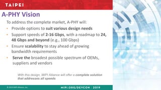 MIPI DevCon Taipei 2019: MIPI Automotive & A-PHY Update | PDF