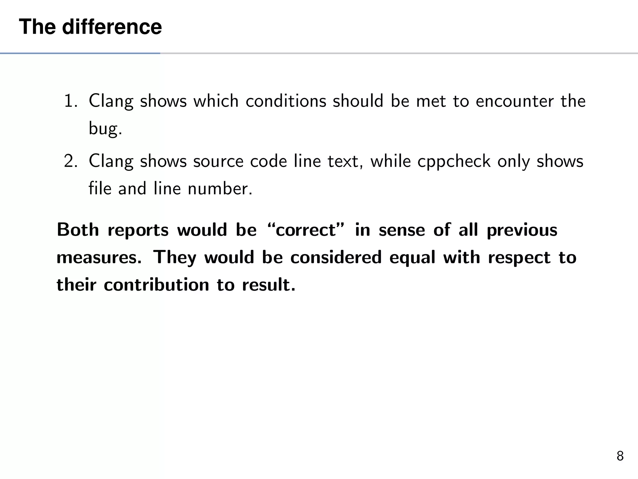 TMPA-2017: 5W+1H Static Analysis Report Quality Measure | PPT