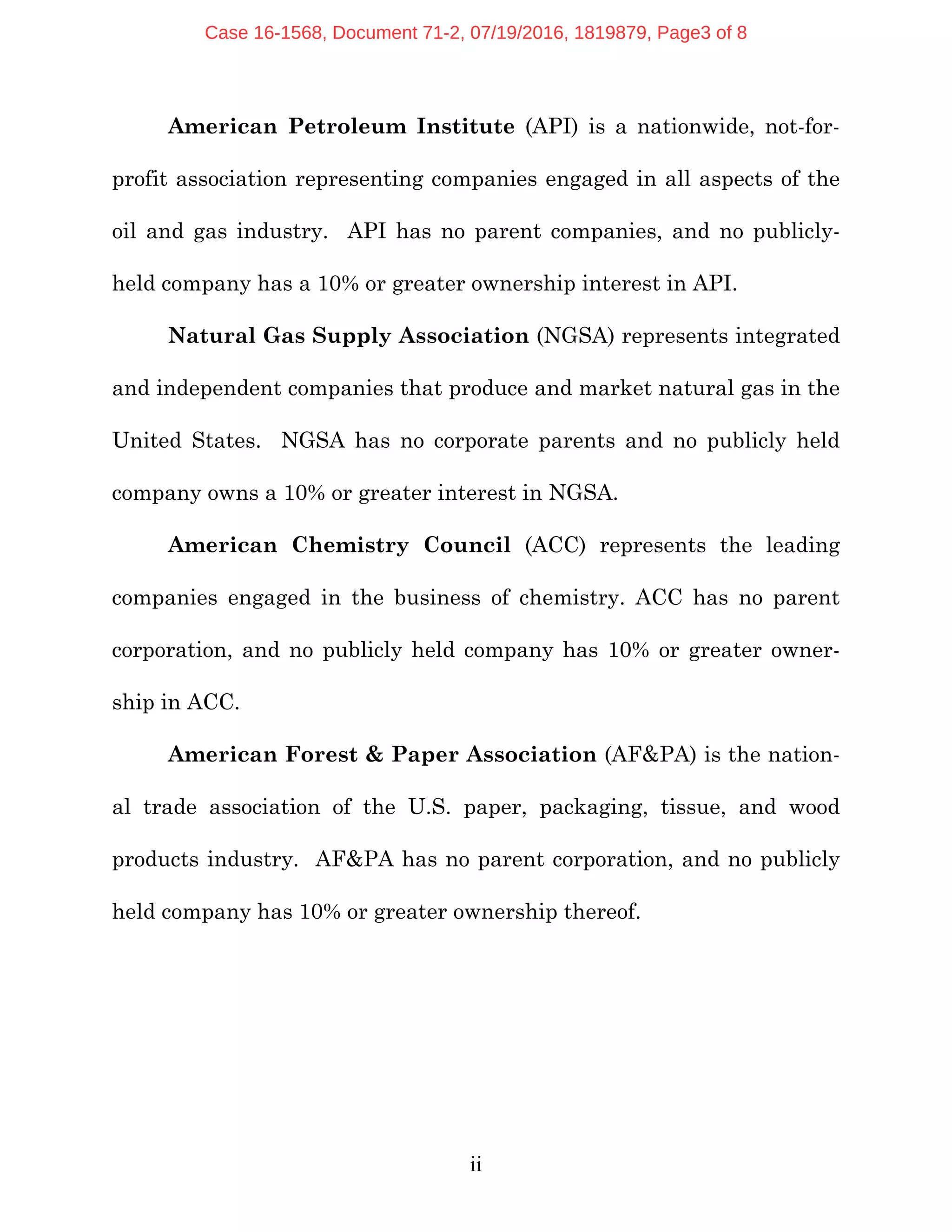 Natural Gas Supply Association Amicus Curiae Brief Supporting ...