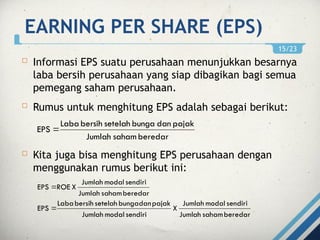 analisis perusahaan EPS dan laporan keuangan | PPT