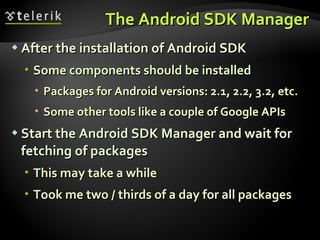 Android SDK and PhoneGap | PPT