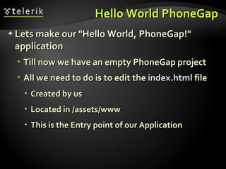Android SDK and PhoneGap | PPT | Operating Systems | Computer Software and Applications