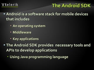 Android SDK and PhoneGap | PPT | Operating Systems | Computer Software and Applications