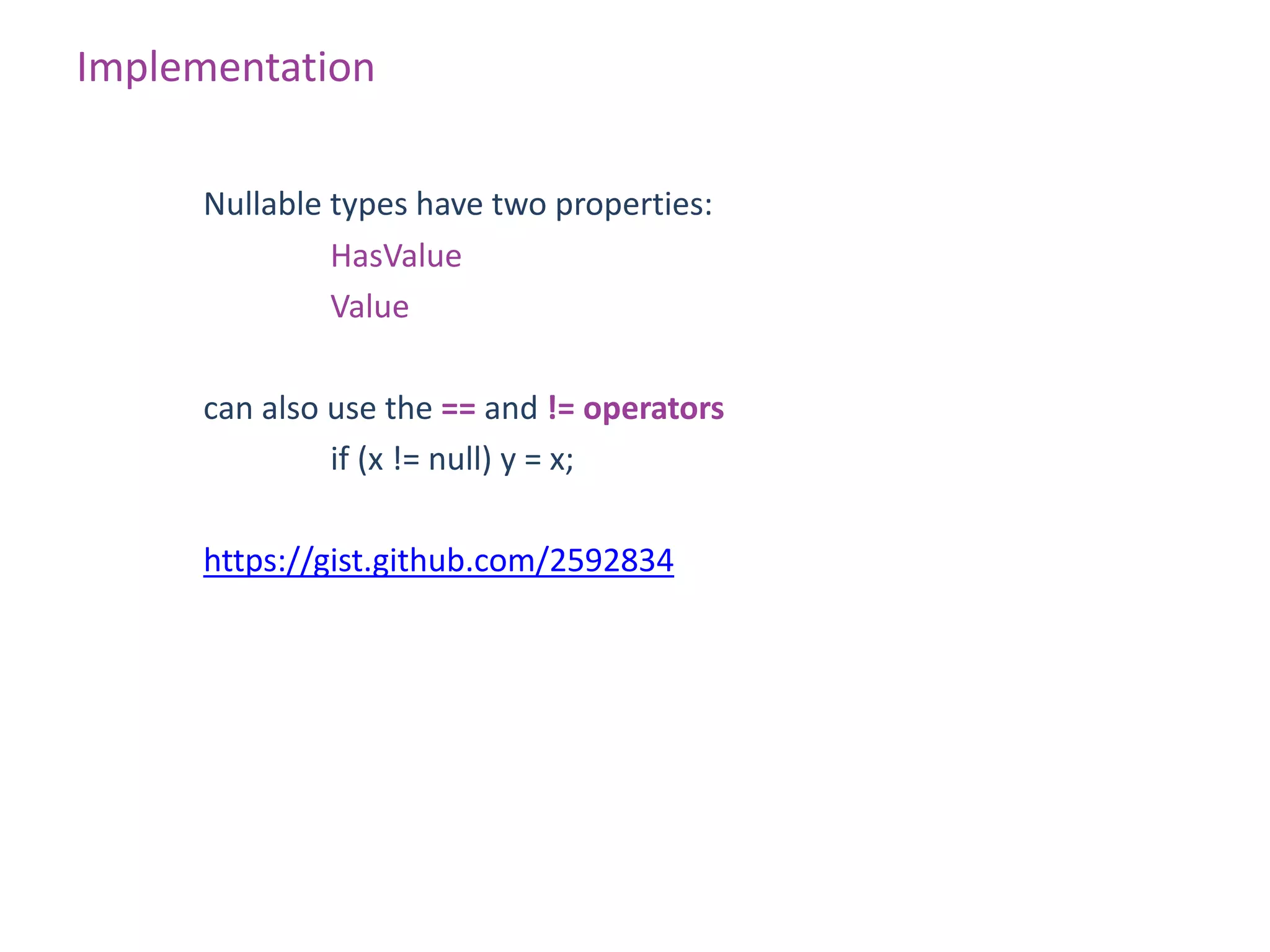 15 anonymous methods, partial types and nullable types | PPT 15 anonymous methods, partial types and nullable types | PPT