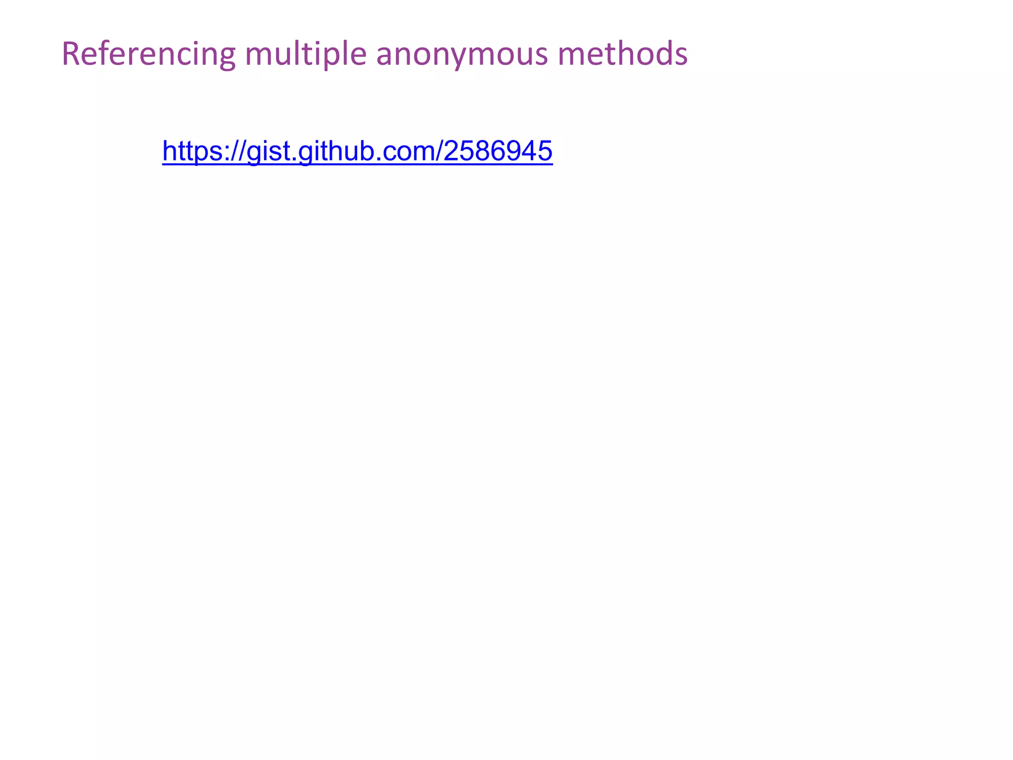 15 anonymous methods, partial types and nullable types | PDF 15 anonymous methods, partial types and nullable types | PDF