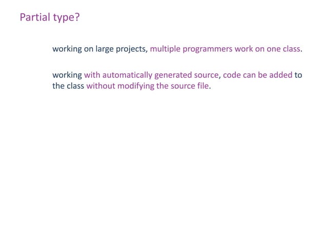 15 anonymous methods, partial types and nullable types | PDF
