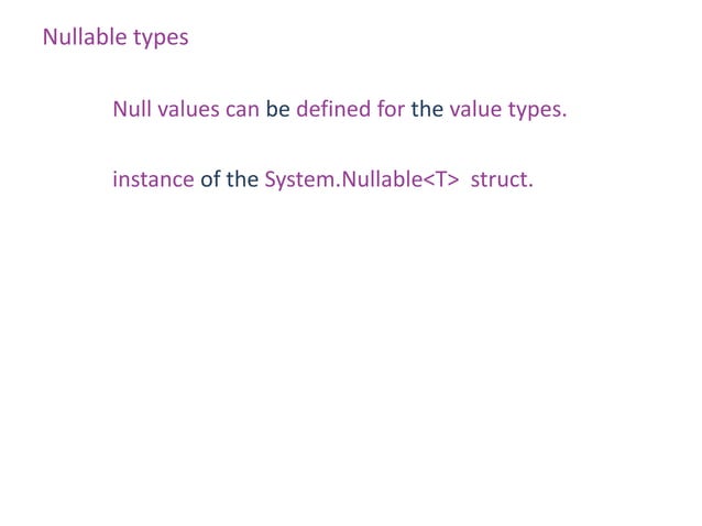 15 anonymous methods, partial types and nullable types | PDF