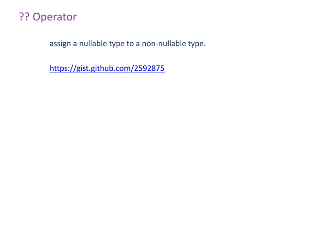 15 anonymous methods, partial types and nullable types | PDF
