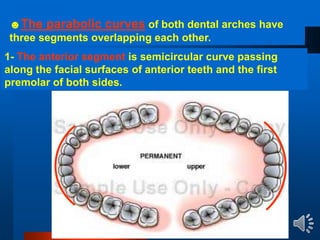 15 arrangements of teeth + curves of occ.audio | PPT