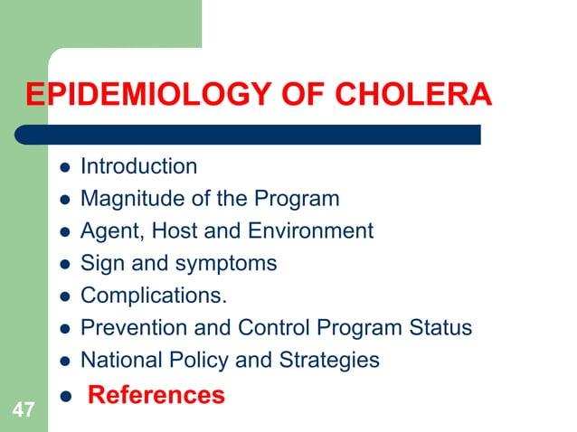 cholera | PPTX | Infectious Diseases | Diseases and Conditions