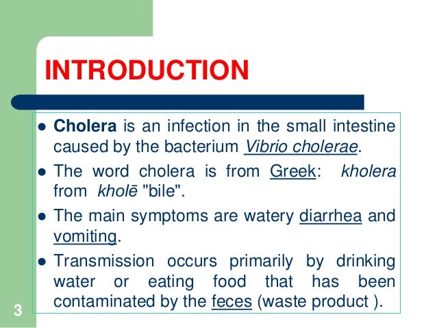cholera