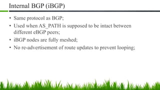 15 coms 525 tcpip - border gateway protocols | PPT