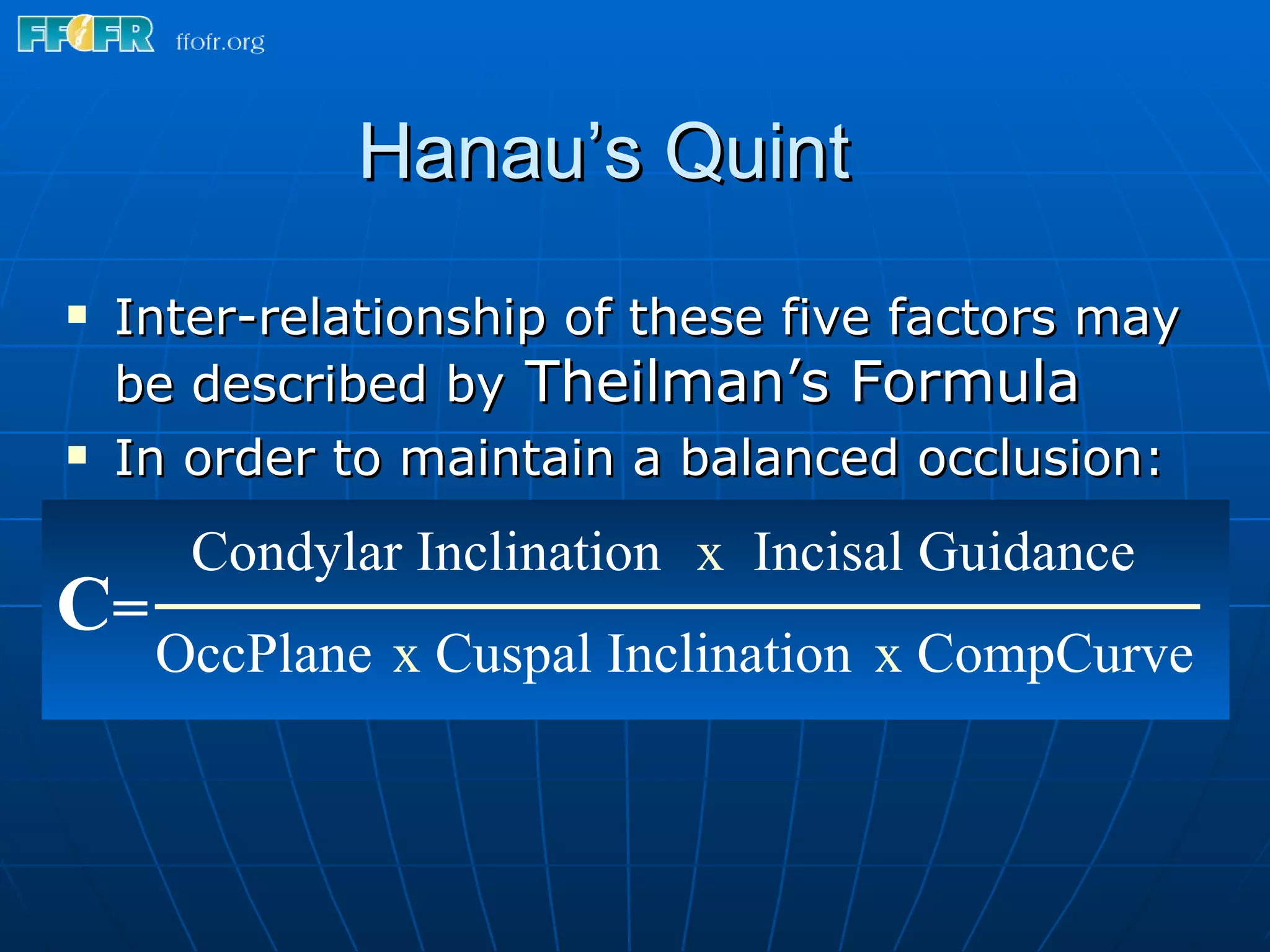 15.concepts of complete denture occlusion | PPT