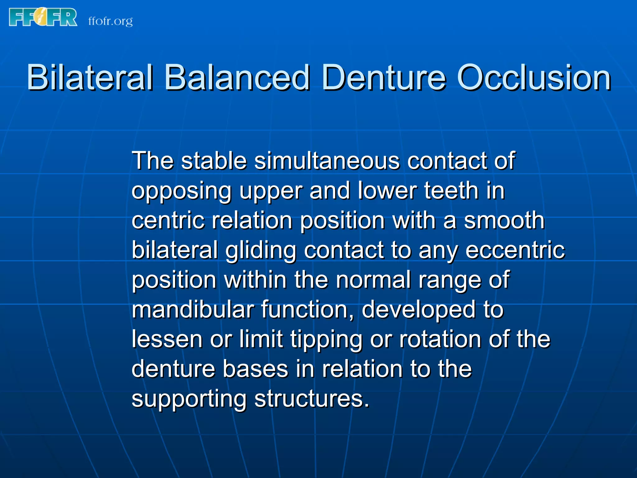 15.concepts of complete denture occlusion | PPT