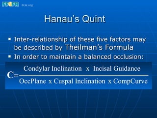 15.concepts of complete denture occlusion | PPT