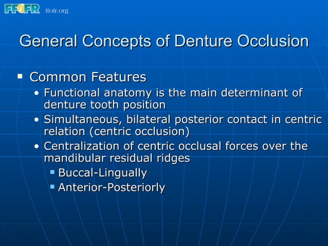 15.concepts of complete denture occlusion | PPT
