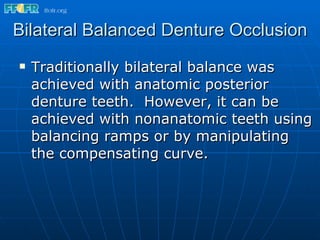15.concepts of complete denture occlusion | PPT