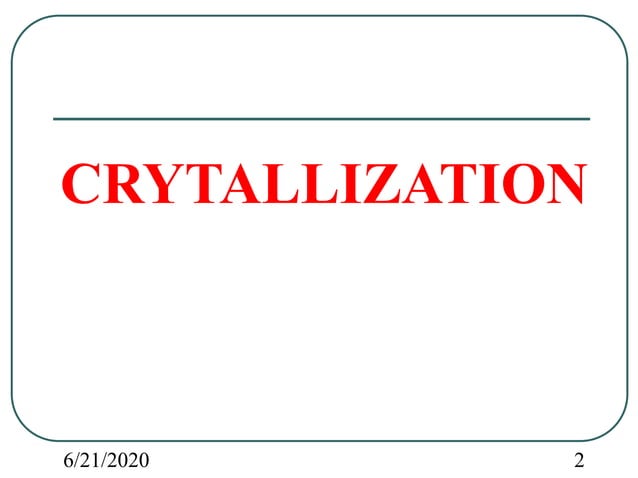 15 crystallization | PDF
