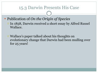 15 darwin’s theory of evolution (version 2) | PPT