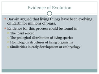 15 Darwin’S Theory Of Evolution (Version 2) | PPT