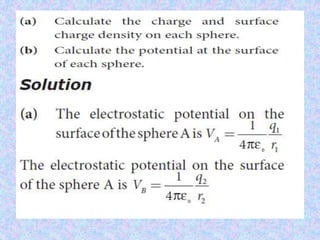 Distribution of charges in a conductor and action | PPTX