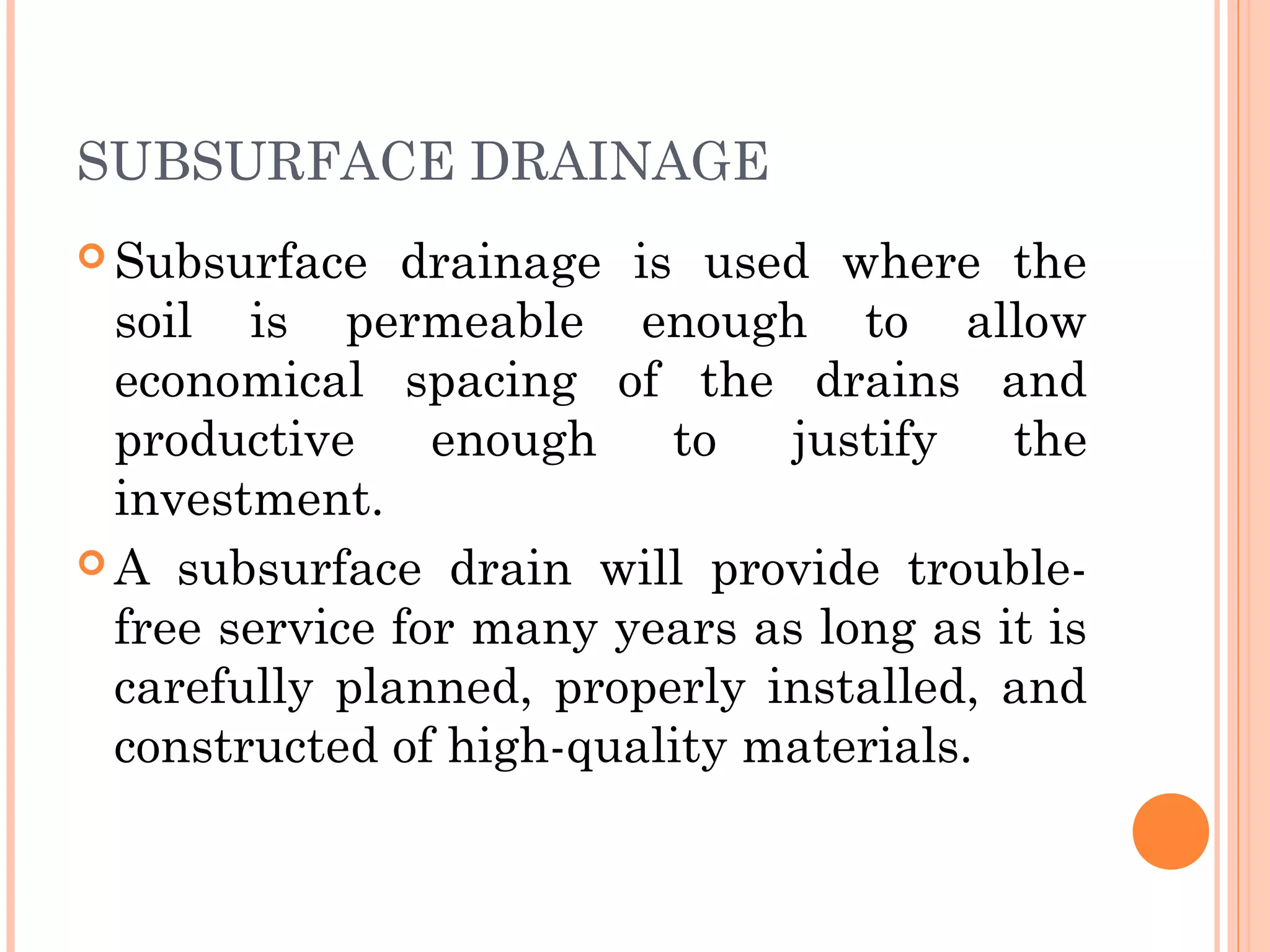 15 drainase bawah permukaan | PPT
