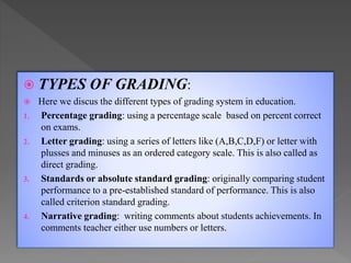 Types of Grading and Reports | PPT