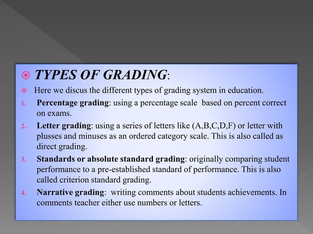 Types of Grading and Reports | PPTX