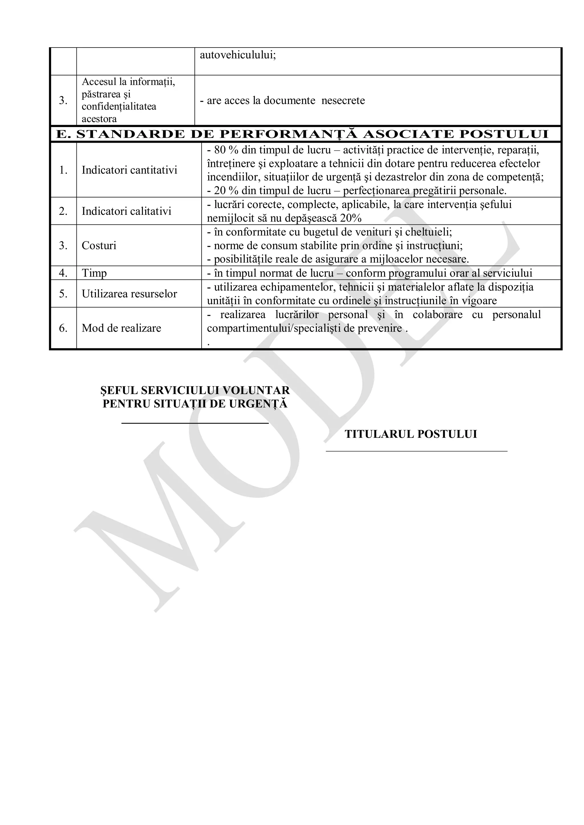 Fisa postului cond.autosp. mec.motopompa-model | PDF