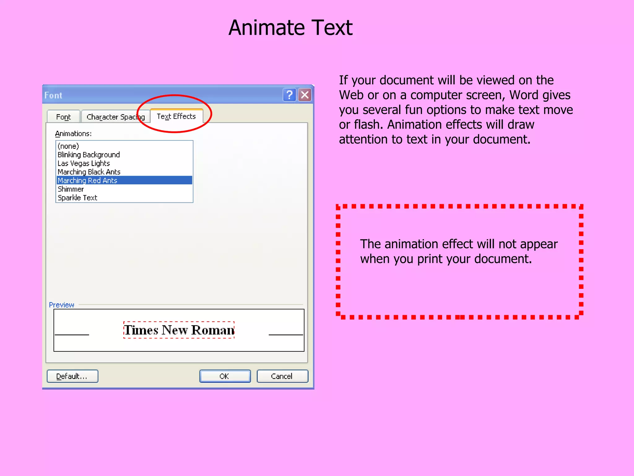 Formatting Text | PPT