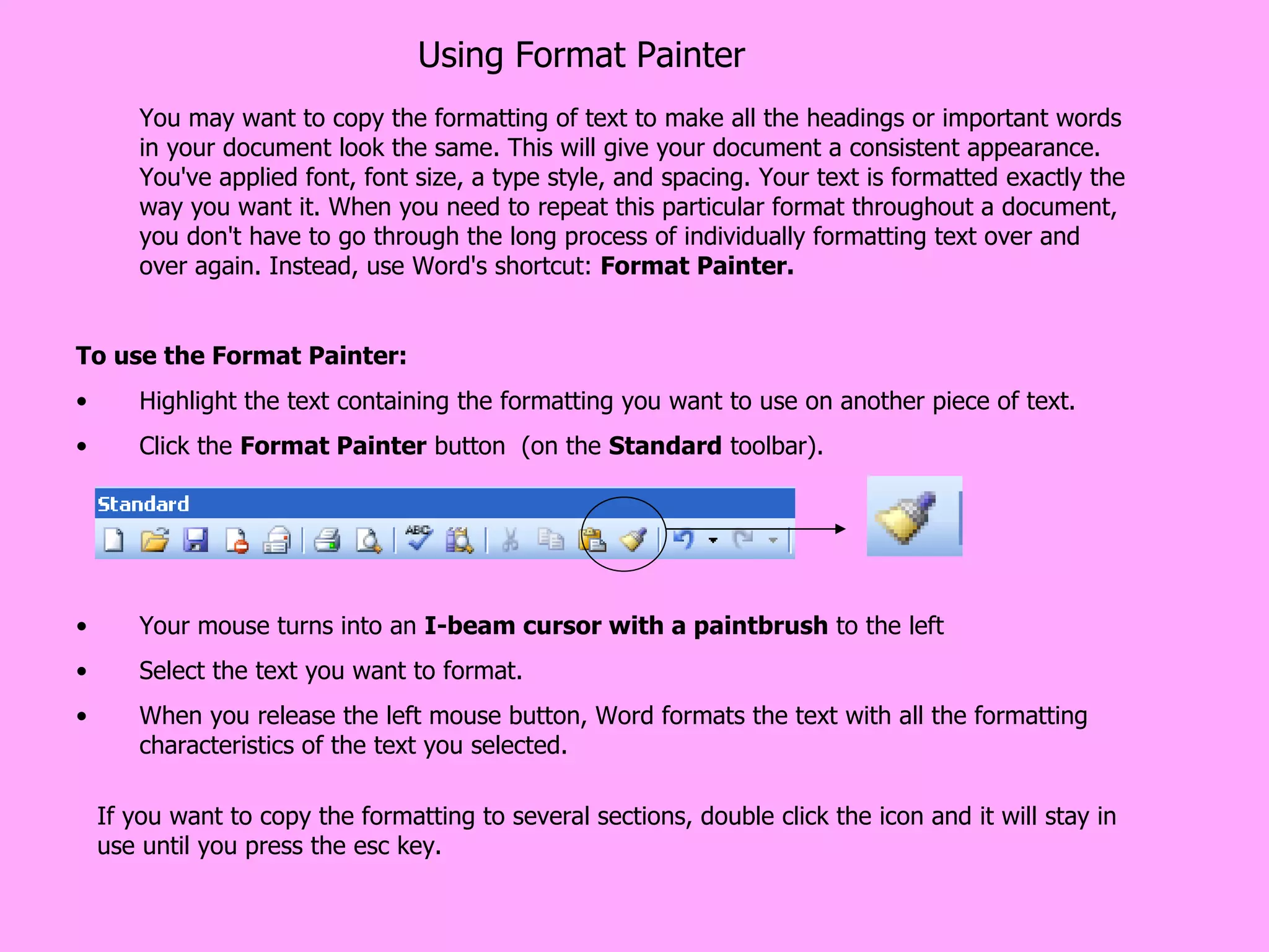 Formatting Text | PPT