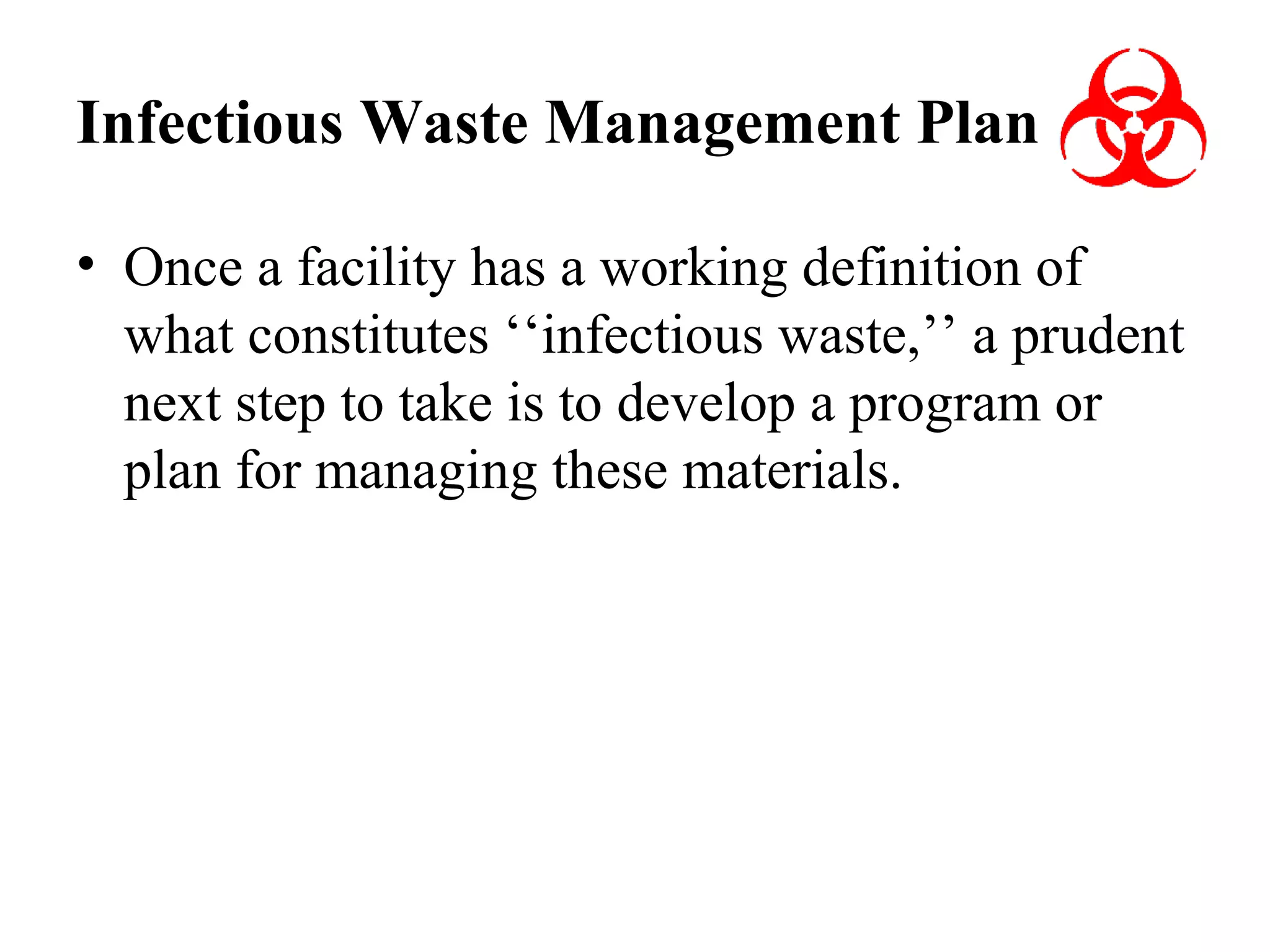 15 infectious waste management | PPT