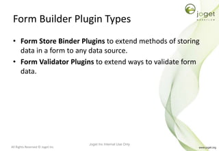 Joget Workflow v4 Training - Module 15 - Introduction to Plugin Architecture | PPTX