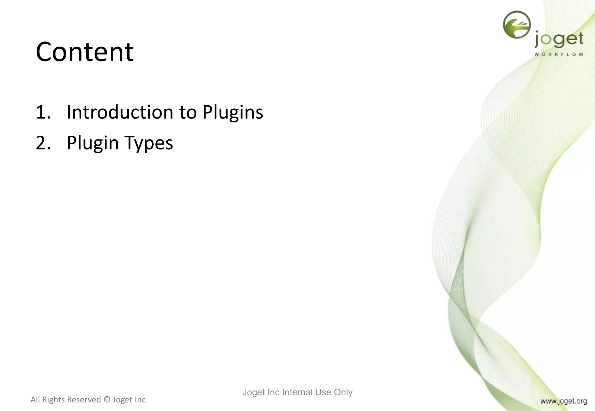 Joget Workflow v5 Training Slides - Module 15 - Introduction to Plugin Architecture | PPT | Free ...