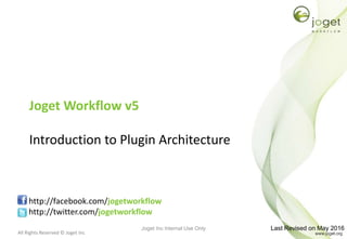 Joget Workflow v5 Training Slides - Module 15 - Introduction to Plugin Architecture | PPT | Free ...